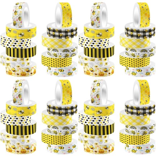 4 Pieces Bee Printing Washi Tape Decorative Scrapbooking The Flowers ...