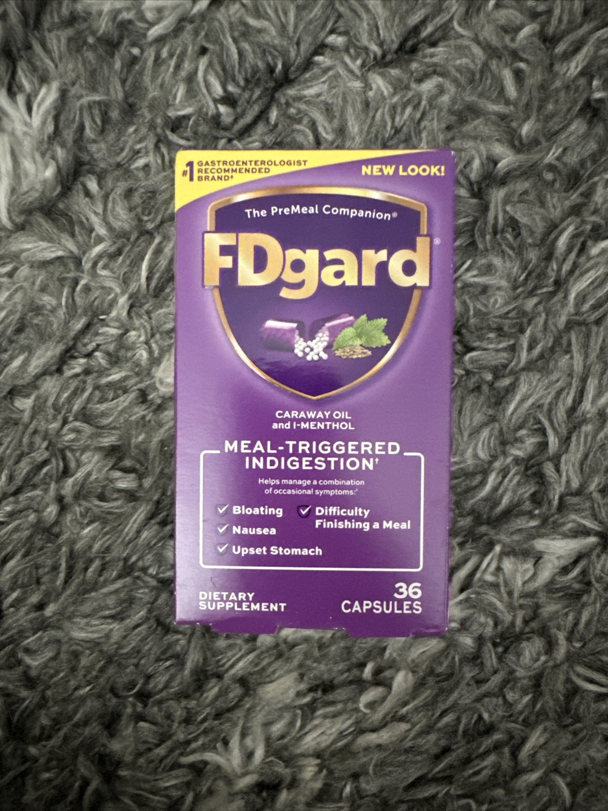 FDgard® for Functional Dyspepsia (Recurring Indigestion), 36 Capsules ...