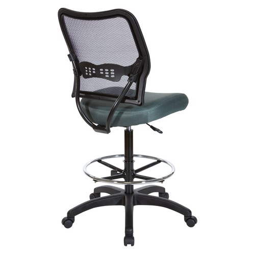 Deluxe AirGrid Back Drafting Chair with Mesh Gray Fabric Seat | eBay