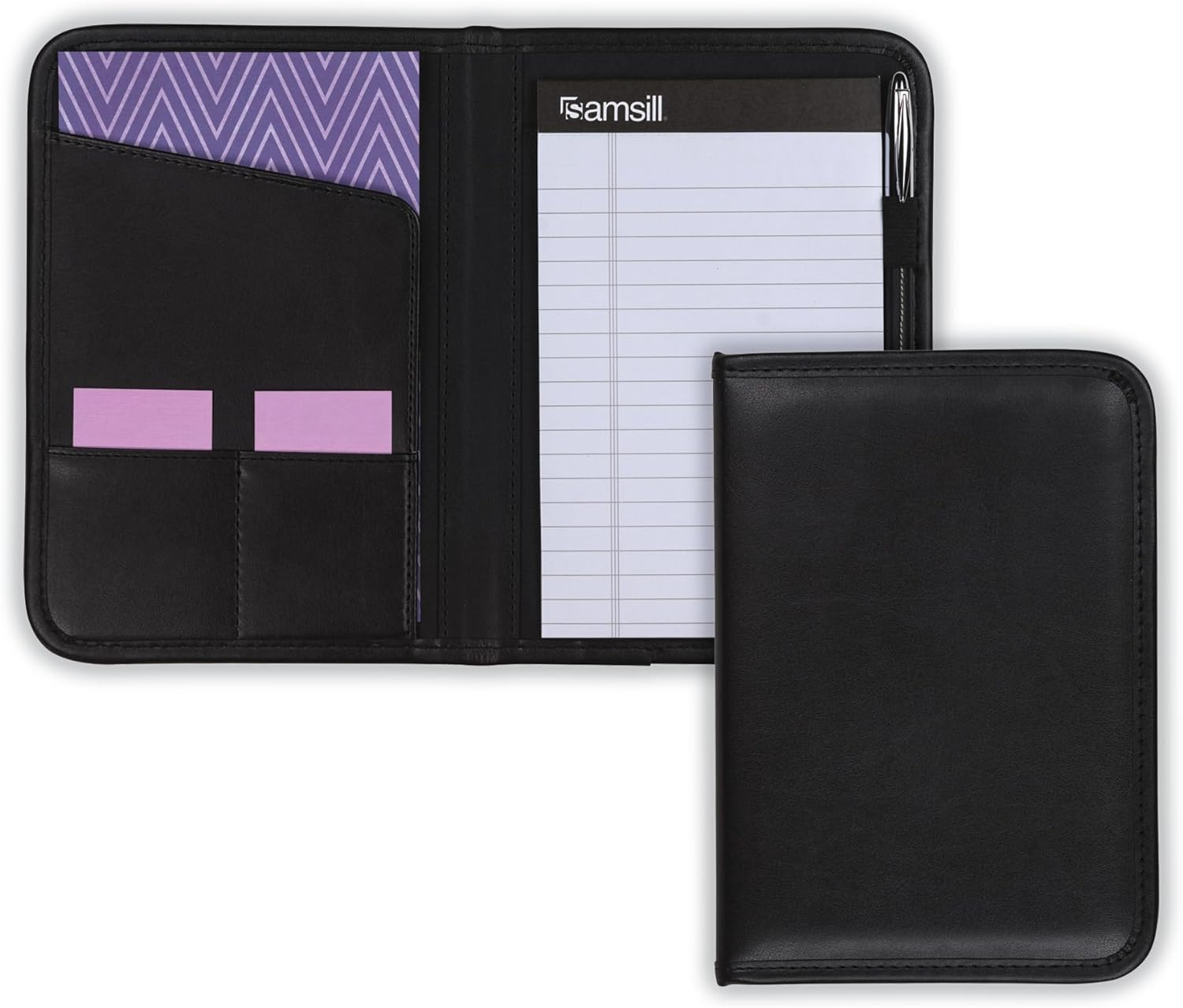 Professional Padfolio, Faux-Leather Mini Portfolio, with 5 X 8 Writing ...