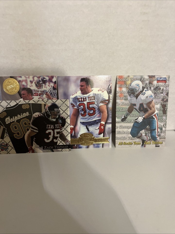 Zach Thomas Rookies Bowman Topps Skybox Dolphins | eBay