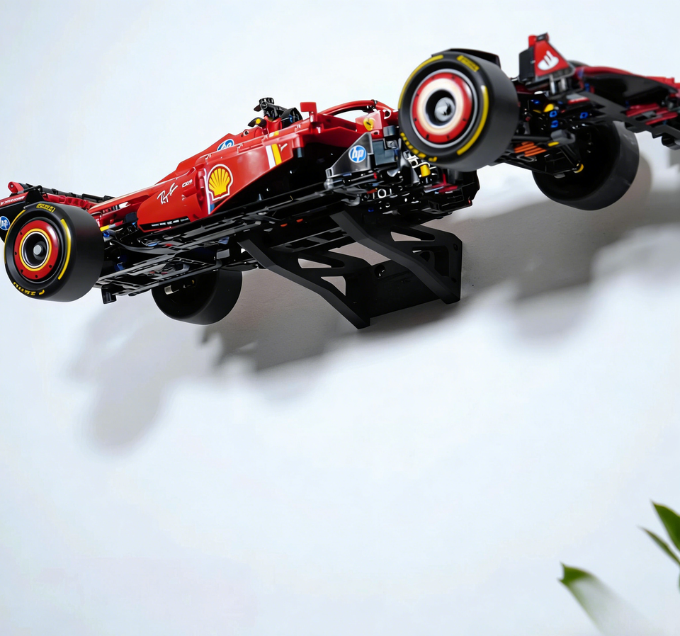 3x Offset Wall Mount for LEGO Technic Cars Ferrari SF-24 F1 Car 42207 ...