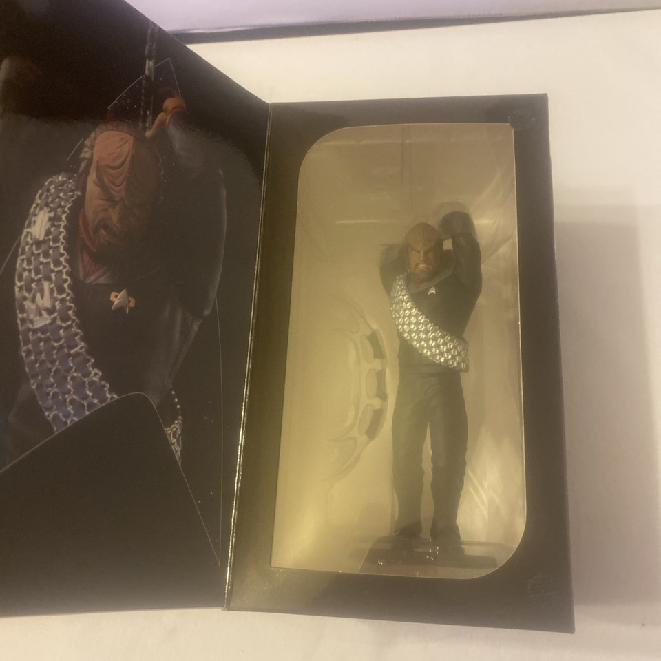 Star Trek QMx Worf Figure Mini Master Series Latinum Edition DS9 Statue ...