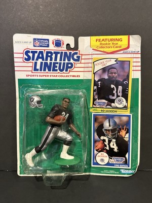 1990 Bo Jackson Starting Lineup Figure NFL Card LA Raiders Superstar ...