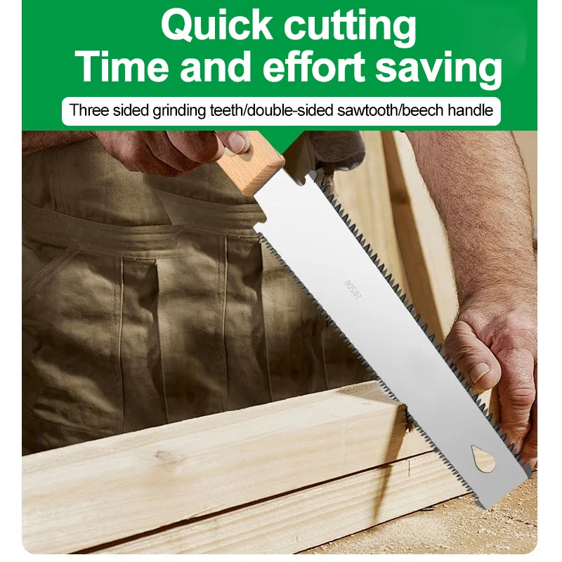 Japanese Style Hand Saw Single/Double Sided Fine Tooth Wood Saw SK5 ...