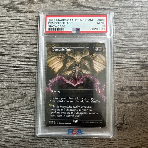 Demonic Tutor (Borderless) Commander Masters Regular for sale online | eBay