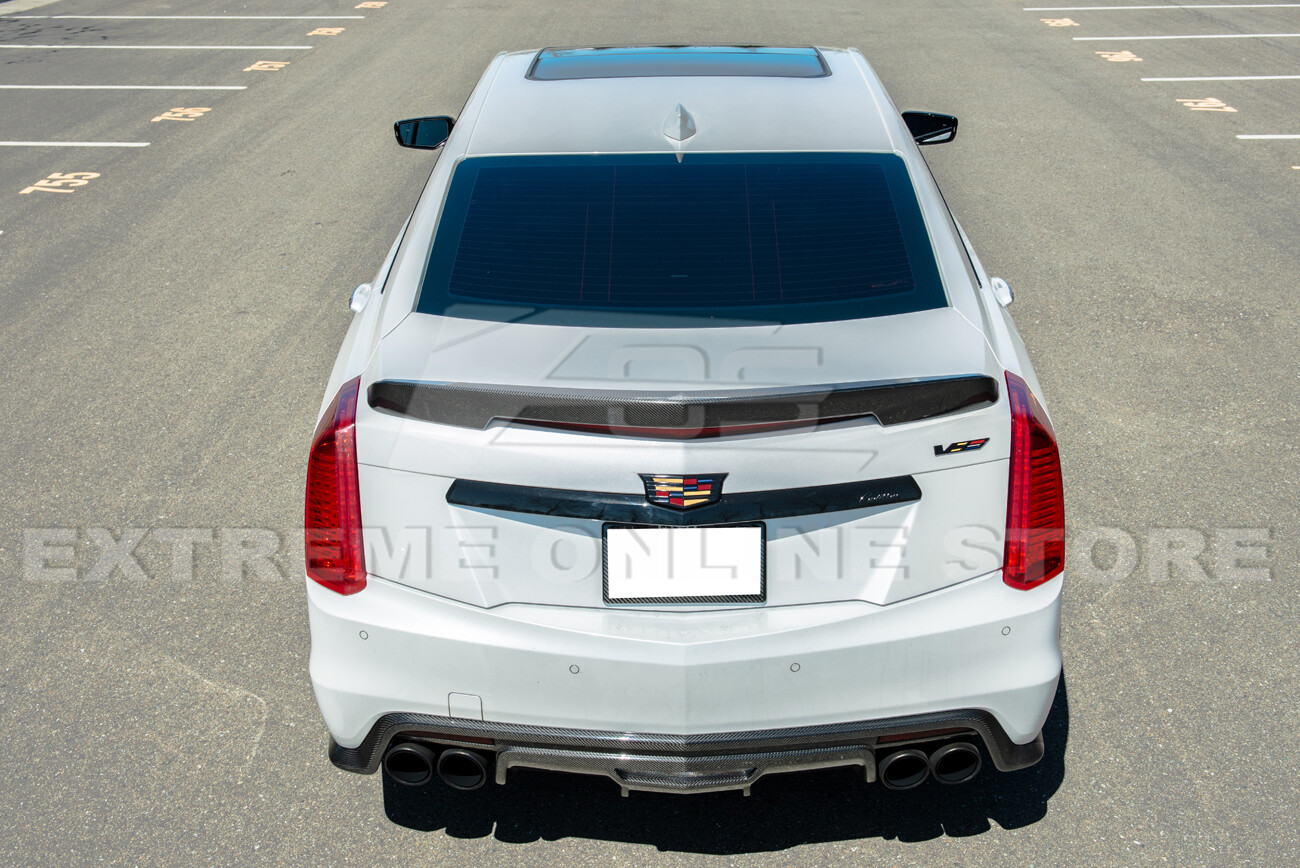 For 16-19 Cadillac CTS-V | CARBON FIBER Package Rear Trunk Lid Wing ...