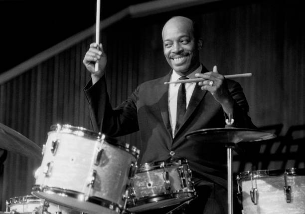 American Jazz Drummer Jo Jones Performing In Copenhagen 4 Jazz Music ...
