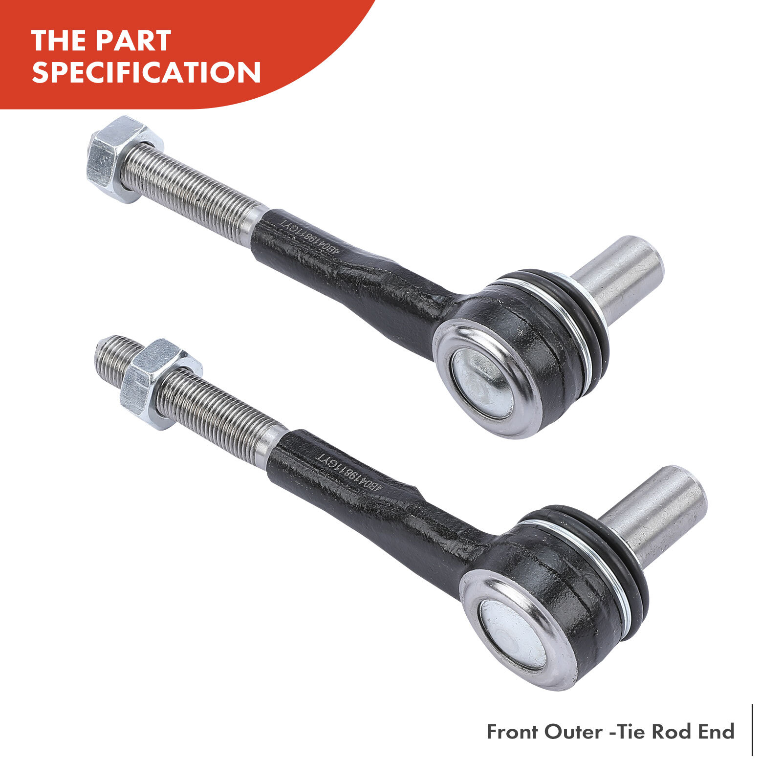 2x Outer Front Tie Rod End for Audi A4 A6 Allroad RS4 RS6 S4 S6 S8 VW ...