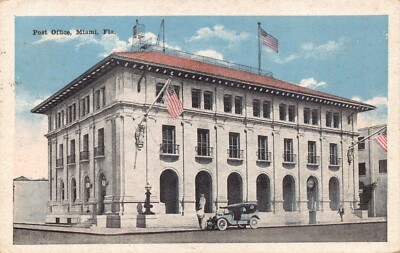 FL~FLORIDA~MIAMI~POST OFFICE~MAILED 1917 | eBay
