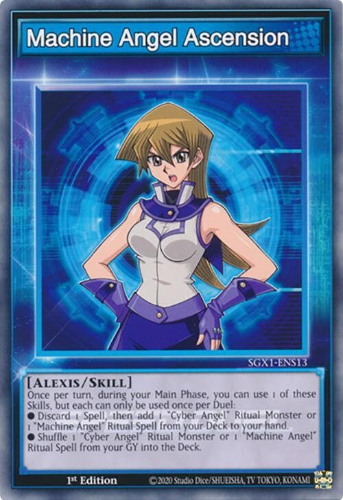 Machine Angel Ascension SGX1-ENS13 Speed Duel GX: Duel Academy Box 1st ...