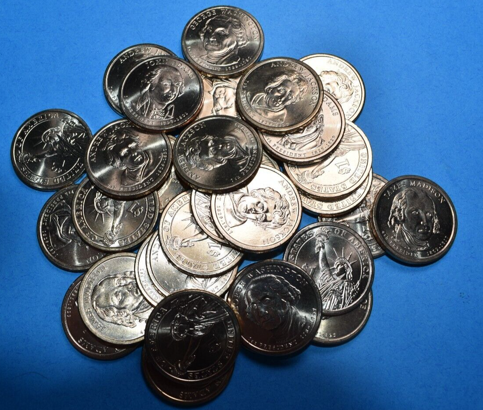 Mixed Roll of Presidential US Dollar Coins (25 Coins) | eBay