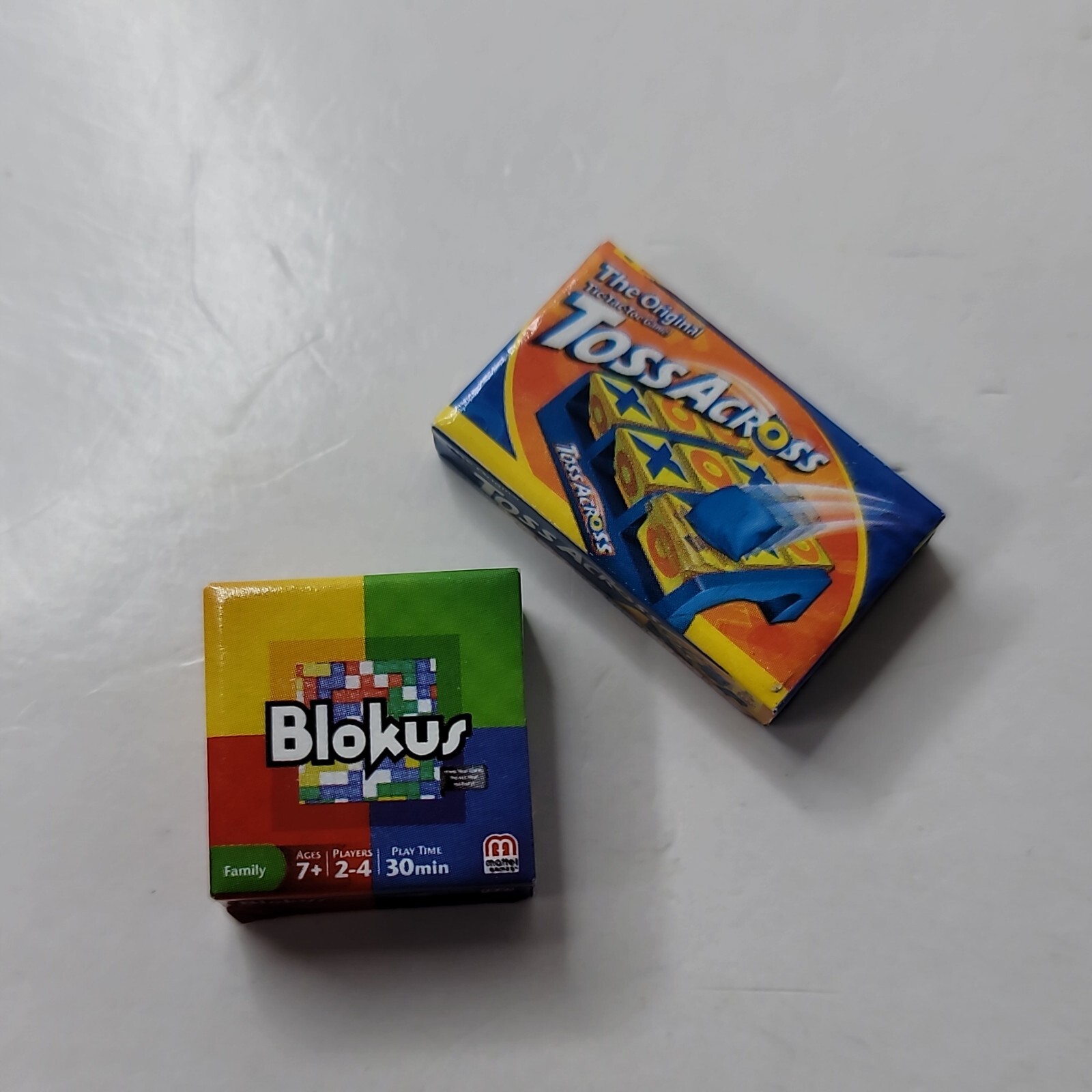 Worlds Smallest Micro Toy Box Series 1 Lot of 2 Games Toss Across ...