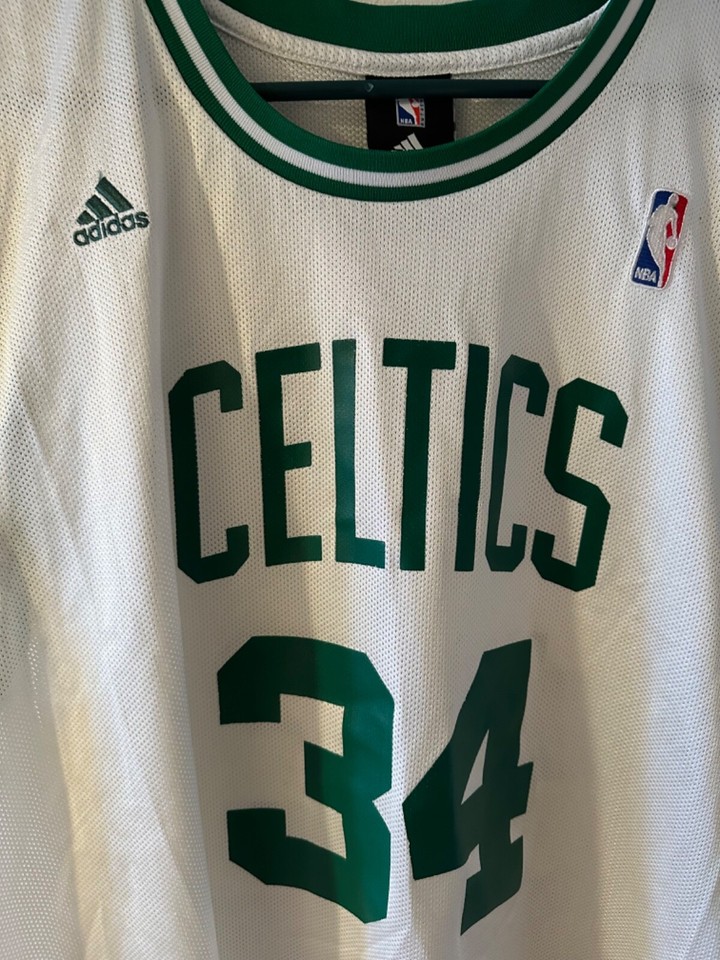 Vintage Adidas Boston Celtics #34 Paul Pierce Sewn Game Jersey XL Green ...