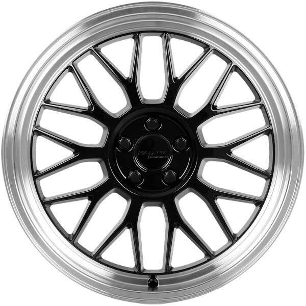 (Set of 4) Katana Racing KR06 18x8 5x120 +40mm Gloss Black Wheels Rims ...