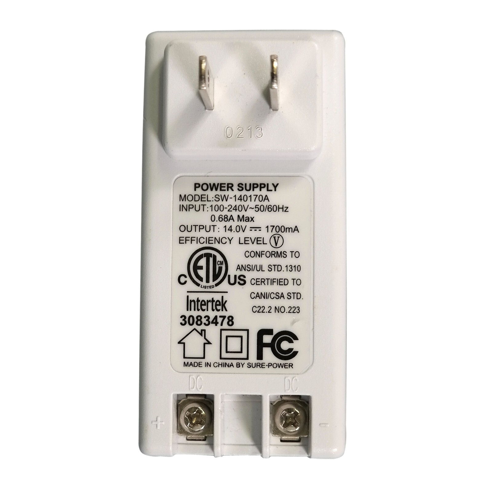 Genuine Intertek Sw-140170a Power Supply 14.0v 1700ma 2 Gig for sale ...