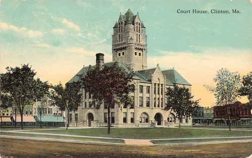 Postcard - Clinton, Missouri, Court House - 1912 | eBay