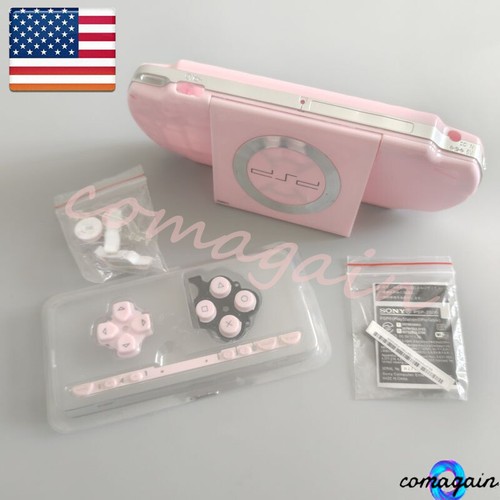 New Full Housing Shell Case Set & Buttons Pure Pink For Sony PSP 2000 ...