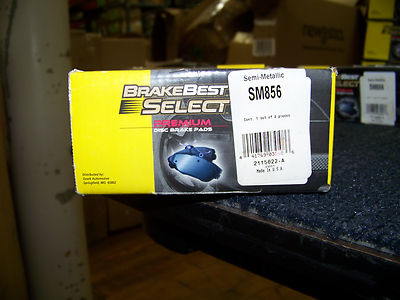 Brake Best Select Premium Disc Brake Pads Semi-Metallic # SM856 New | eBay