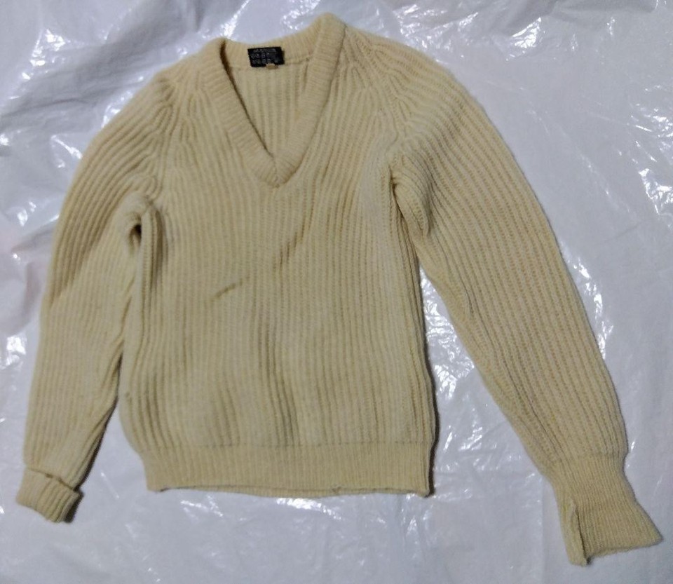 Peter Storm Oiled Sweater UK Made Vintage 80s-90s Fisherman L | eBay