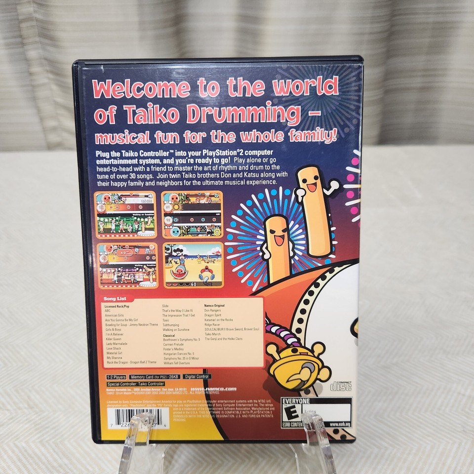 Taiko: Drum Master 2004 PlayStation 2 PS2 Video Game Manual Game Case ...