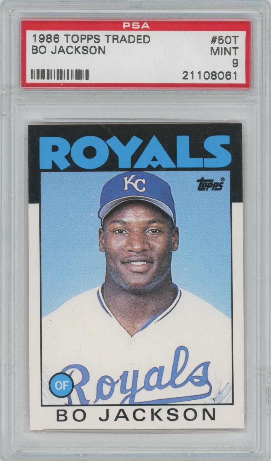 1986 Topps Traded Bo Jackson #50T PSA 9 | eBay