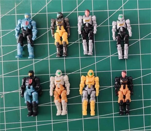 Diaclone Members 8PCS Diaclone figures pilots Set Diaclone Da80 Da33 ...