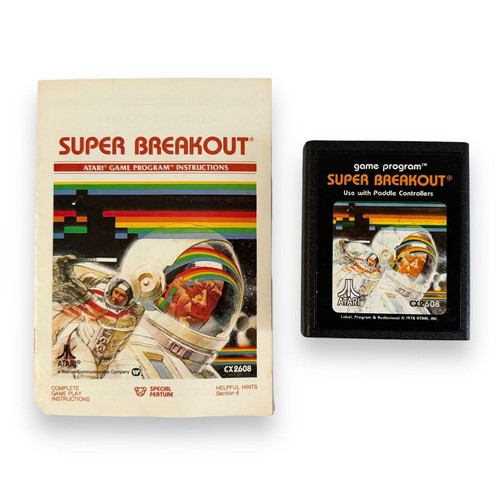 Atari Super Breakout Video Game Atari 2600 VTG 1978 WORKS | eBay