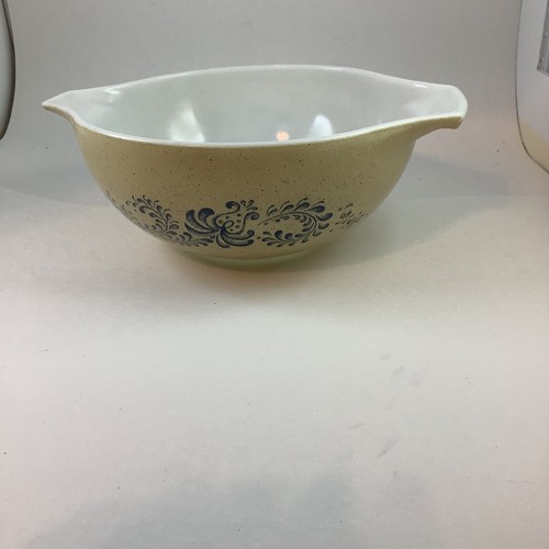 Vintage Pyrex 443 Homestead 2.5qt Cinderella Mixing Bowl Speckle Blue ...
