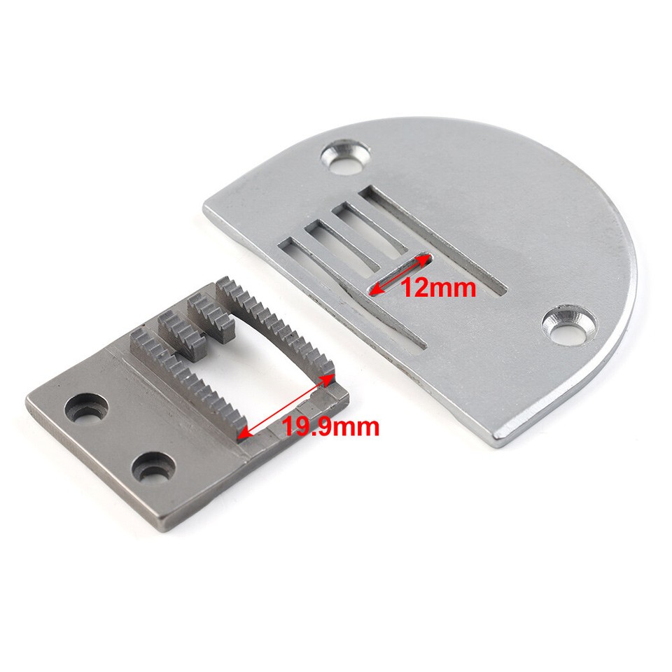 #705+#724 1Set Needle Plate Zig Zag 10MM & Feed Dog For CONSEW 99 199RB ...