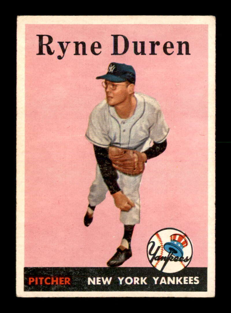 1958 Topps #296 Ryne Duren RC VGEX X2963020 | eBay