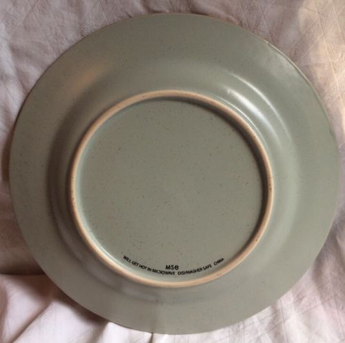 Martha Stewart Green Punctuation Dinner Plate Stoneware Zig Zag Dot ...