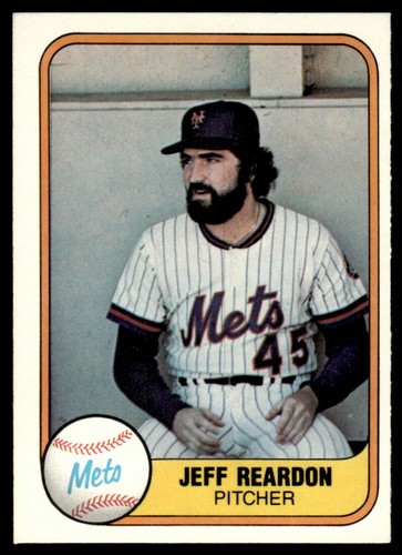 1981 Fleer Jeff Reardon Rookie New York Mets #335 | eBay