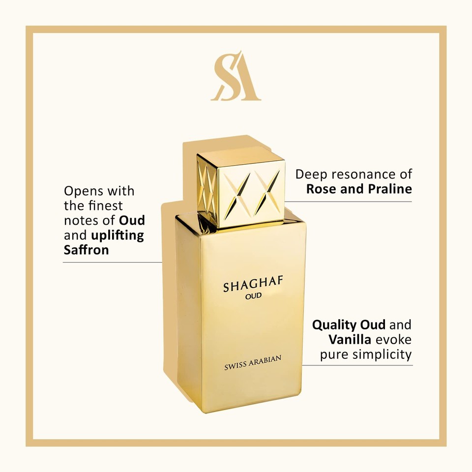 Swiss Arabian Shaghaf Gold Oud Dubai - Long Lasting Signature Aroma ...