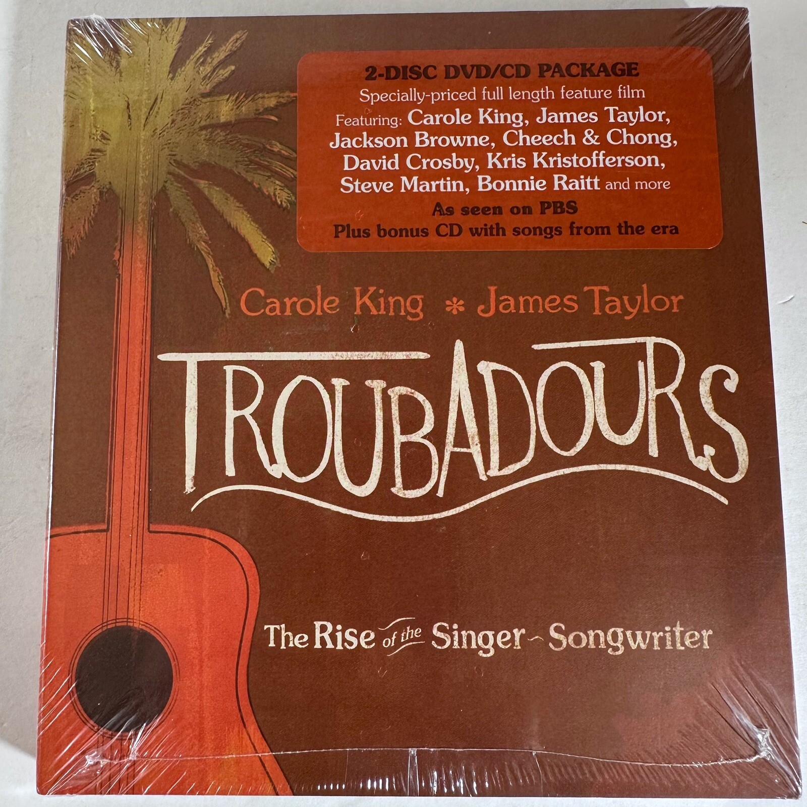 CD + DVD Troubadours Rise of the Singer Songwriter James Taylor Carole ...