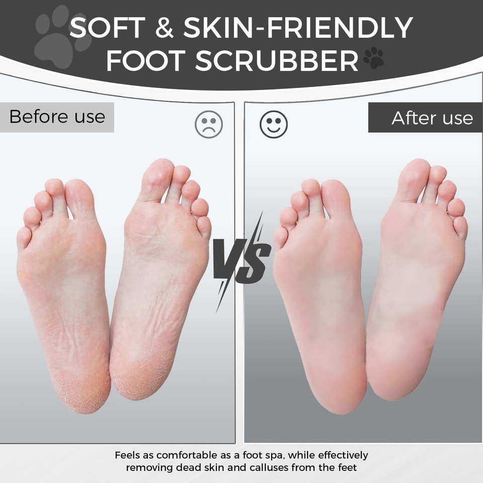 Foot Back Scrubber Silicone Massage Soft Brush Pad Cleaning Mat Bath ...