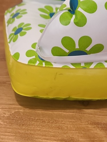 Vintage Barbie Inflatable Furniture Chair Ottoman Blow Up Puff N Play ...