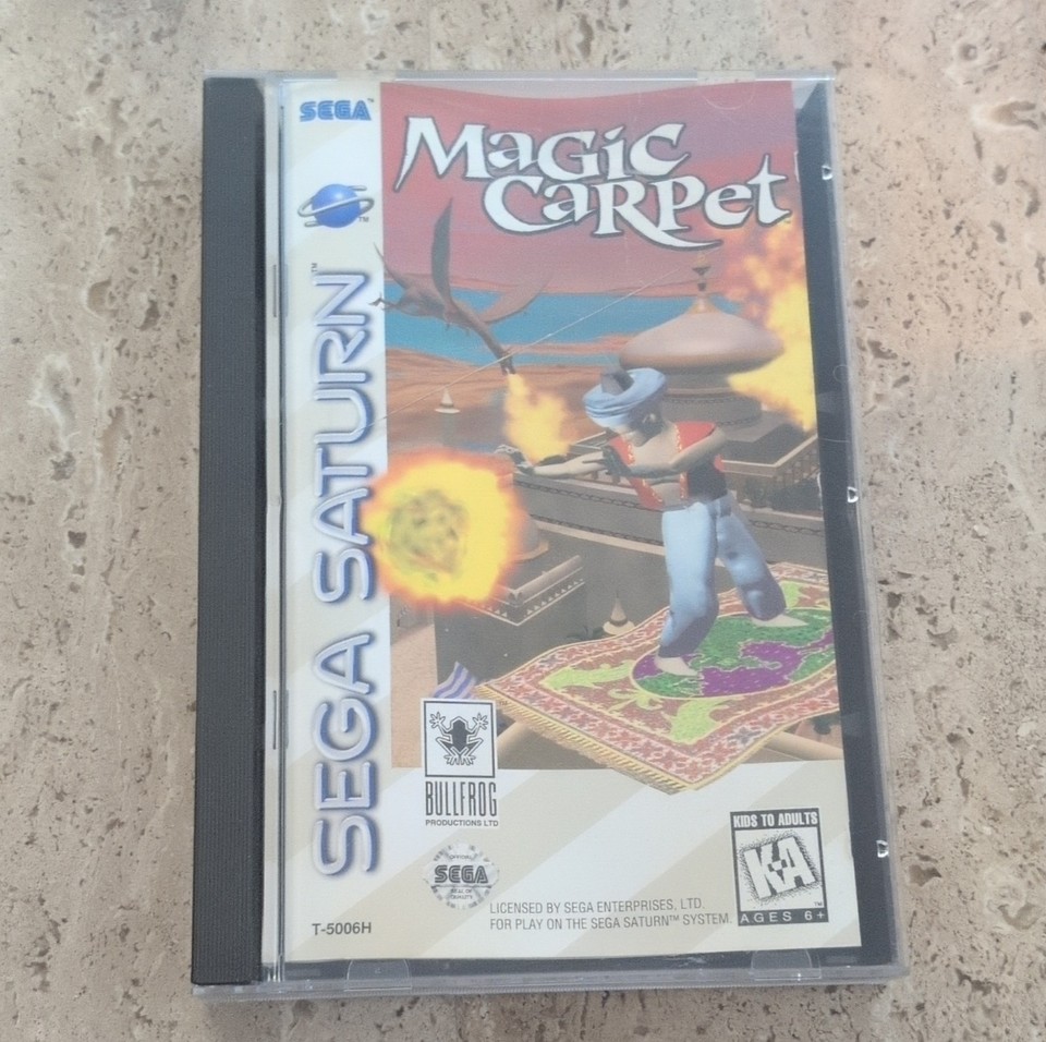 Magic Carpet (Sega Saturn, Bullfrog) CIB w manual, Authentic, Tested ...