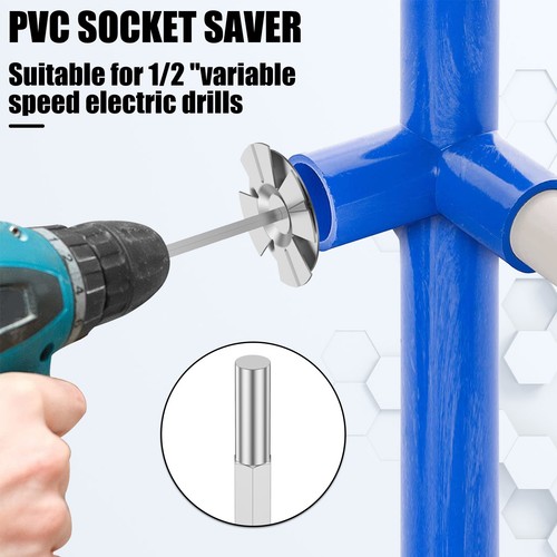 3Pcs PVC Fitting Socket Saver 1.5/2/3inch Stainless Steel PVC Pipe ...