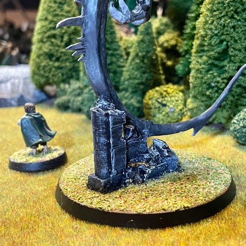Ringwraith on Fell Beast 2 Painted Miniatures Nazgul Frodo Middle-Earth ...