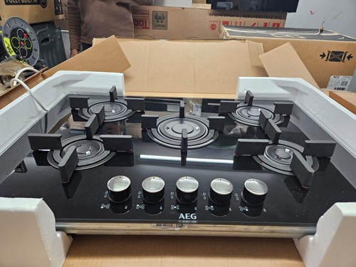 Aeg gas hob hg795840nb Ex Display | eBay UK