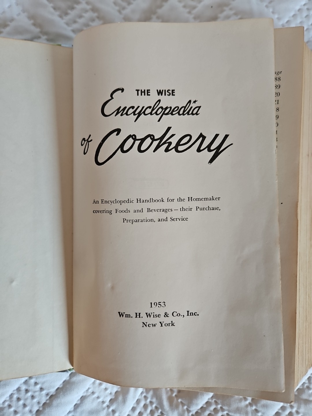 The Wise Encyclopedia of Cookery Cookbook 1953 | eBay