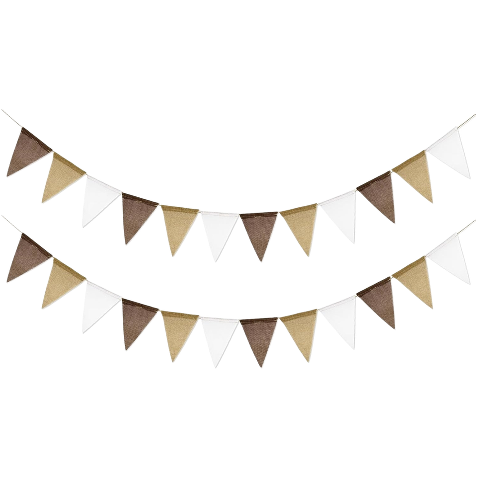 Triangle Bunting Ombre Pennant Banner Polyester Fabric Adjustable ...