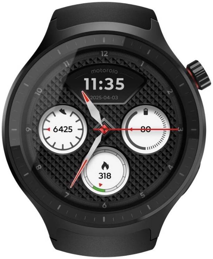 MOTOROLA moto watch Smartwatch (Pantone Volcanic Ash Band Strap, Free ...