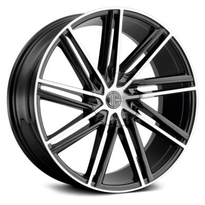 20 inch 20x8.5 2CRAVE BK No39 Black Diamond wheels rims 5x115 +40 | eBay