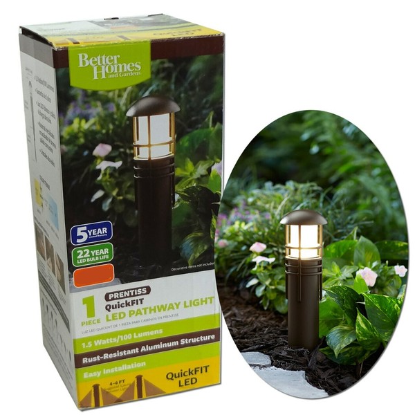 X3 Better Homes and Gardens Prentiss QuickFit LED Pathway Light 3x for ...