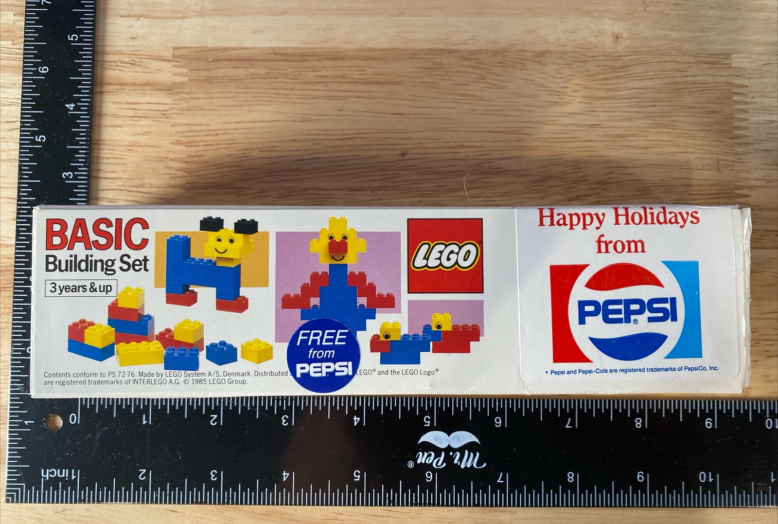 Rare 1985 Lego Basic Building Set 1560 Happy Holidays From Pepsi Promo ...