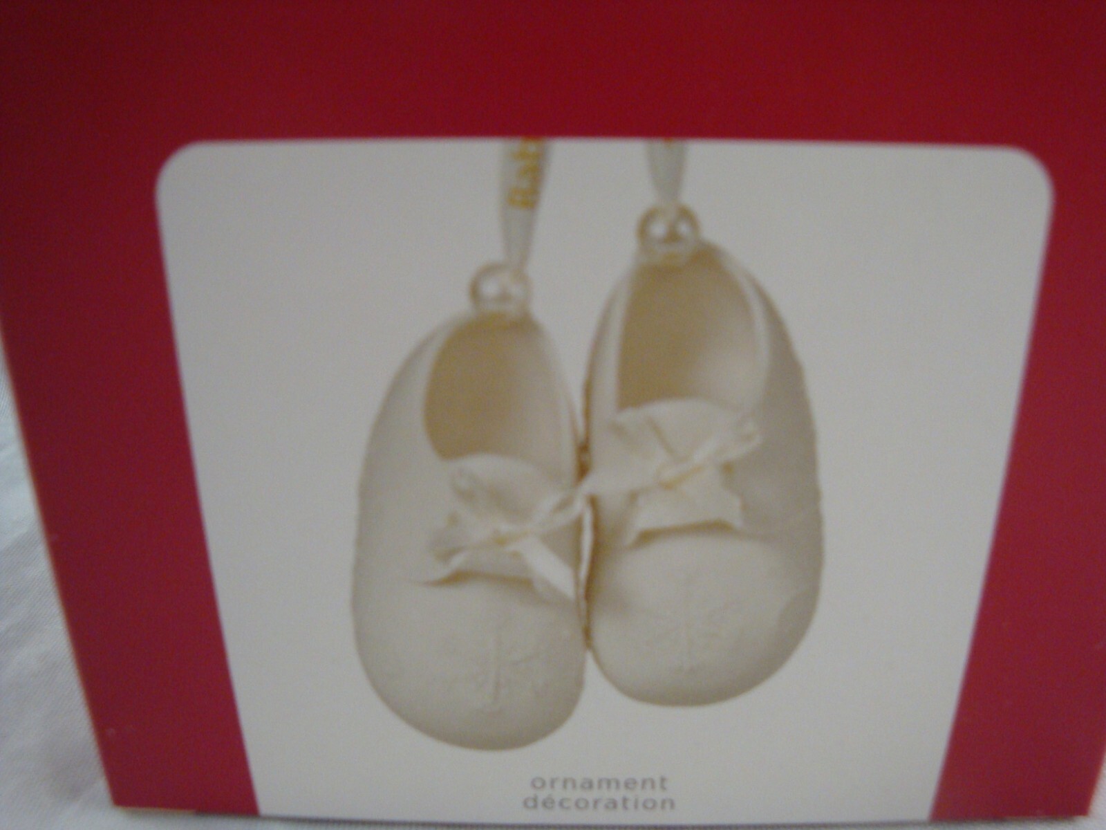 2021 Hallmark Baby's First Christmas Porcelain Booties Shoes Ornament ...