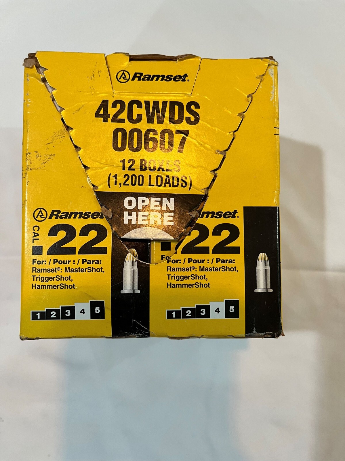 RAMSET 42CW, 0.22 Caliber, Single Shot POWER LOADS 1200 loads | eBay