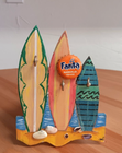 Handmade 3 Hook Beach Coastal Surfboards Wall Mount Key Rack Holder ...